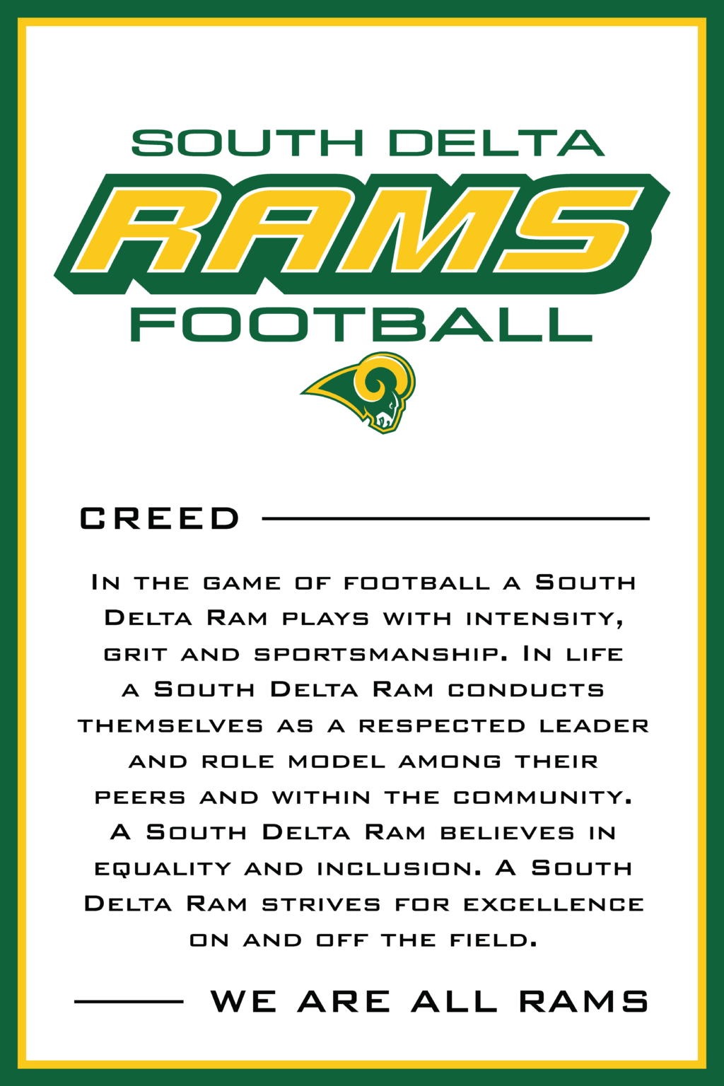 South Delta Rams – TeamSnap Template Sites site